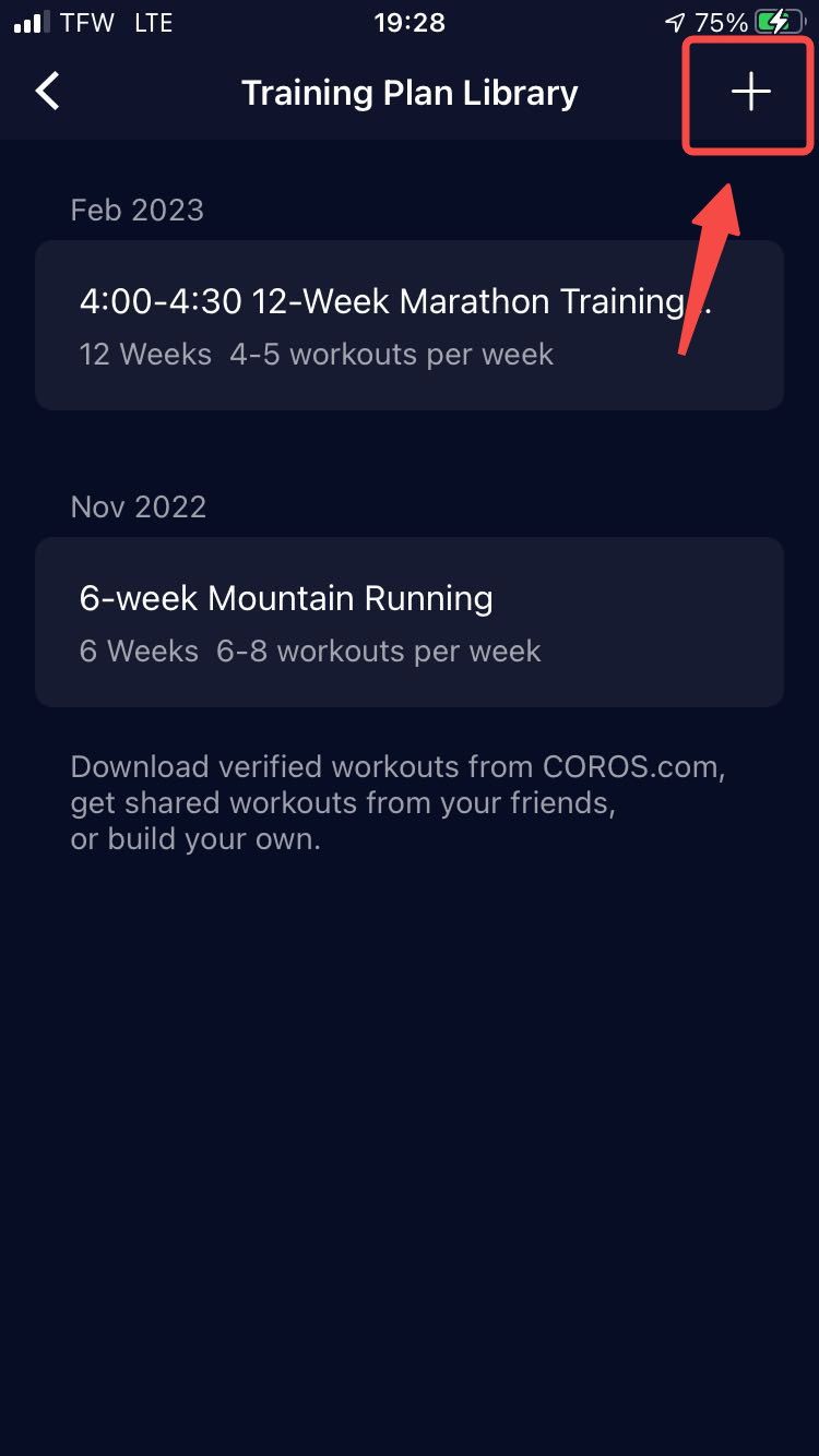 Creating and Using Training Plans – COROS Help Center