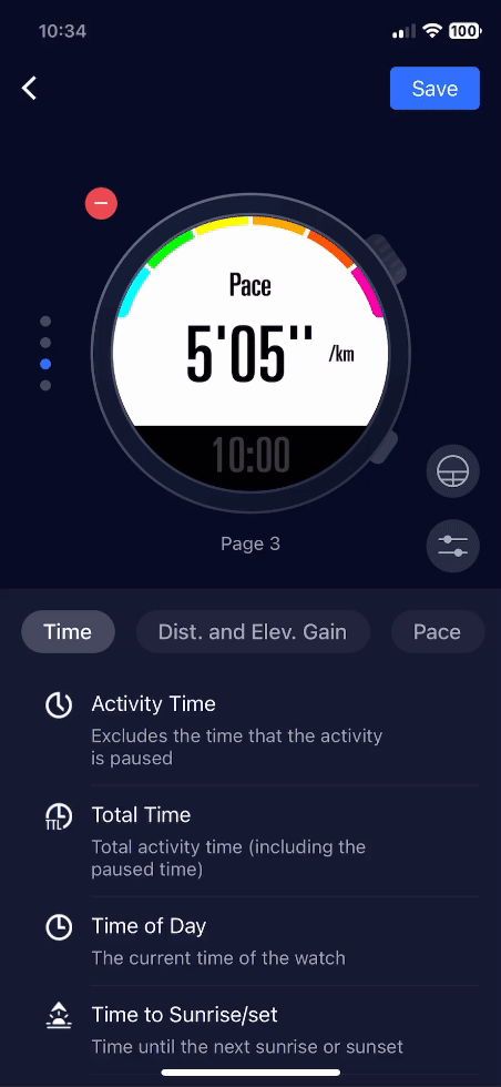 Customize Activity Data Pages – COROS Help Center