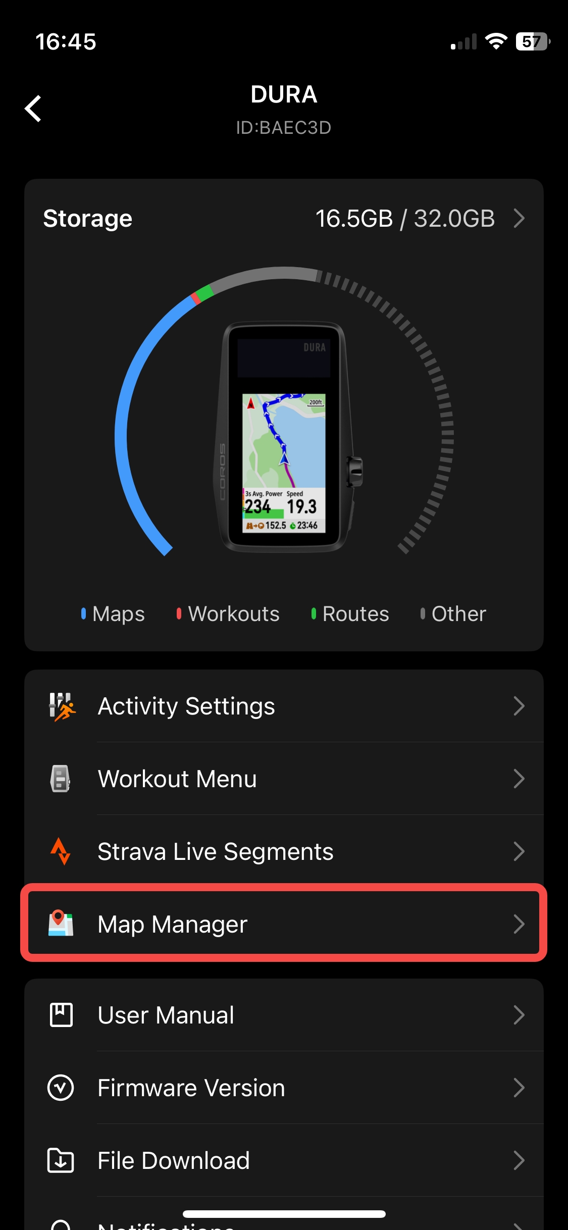 Downloading Maps to DURA – COROS Help Center