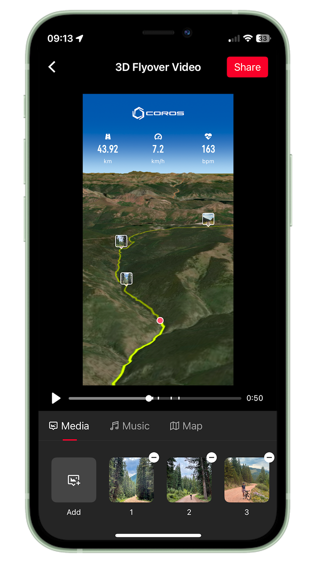 วิธีสร้างวิดีโอ 3D Flyover ของคุณ – COROS ศูนย์ช่วยเหลือ