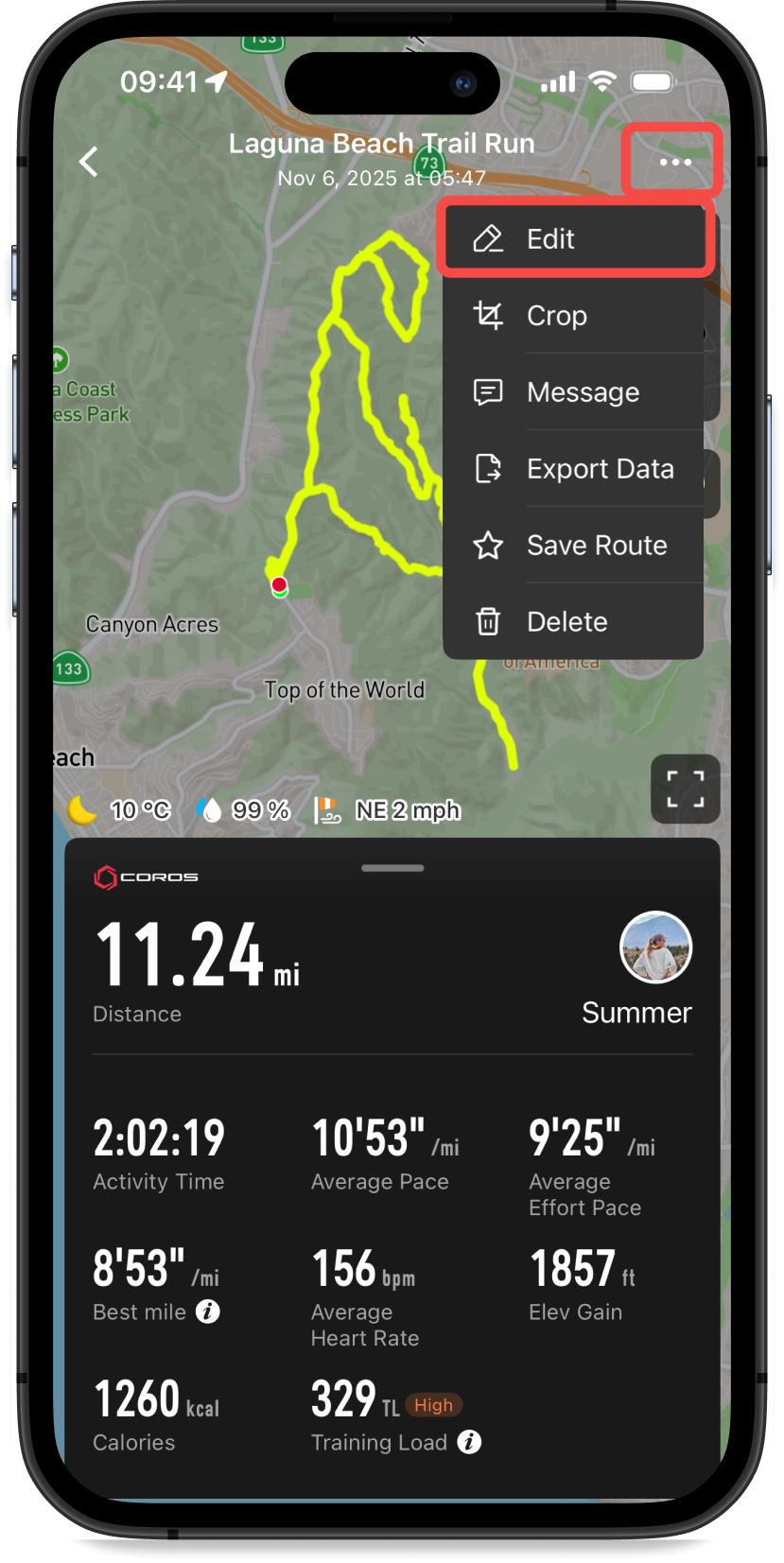 Edit the Distance of Your COROS Activity – COROS Help Center